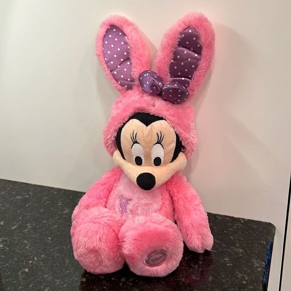 Disney | Toys | Newdisney Store Minnie Mouse Easter Bunny Plush Pink ...